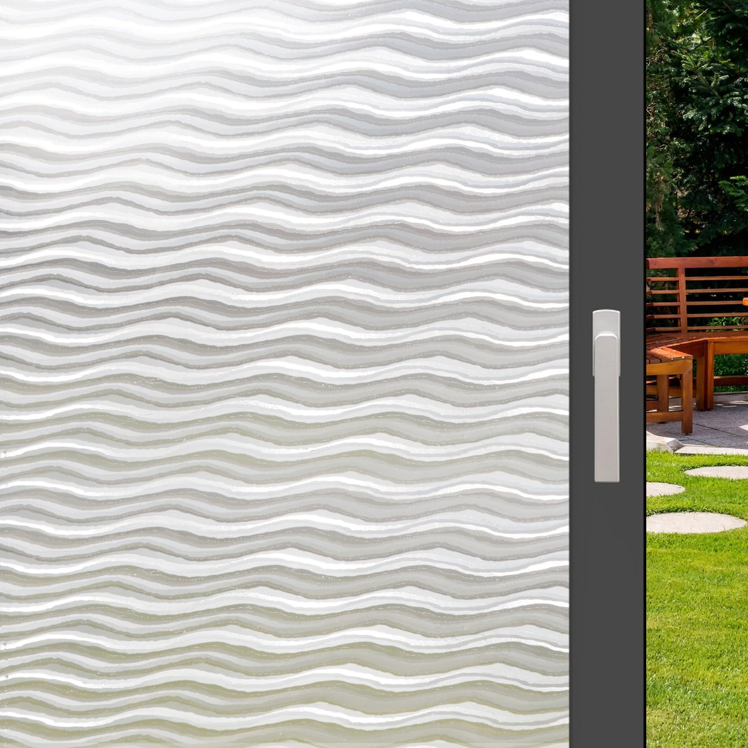 Arthome 45x254cm Window Privacy Film Frosted Glass Window Film ...