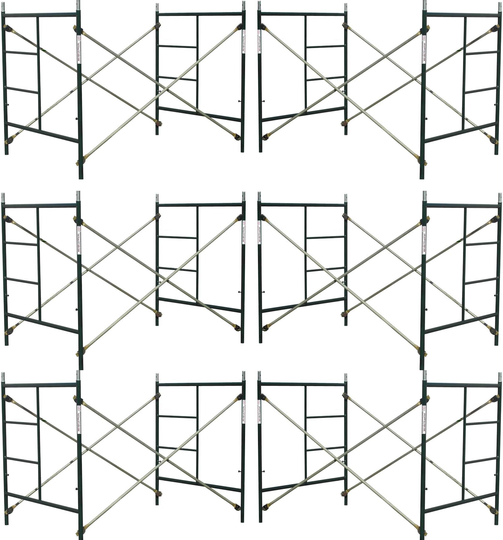 Metaltech SAFERSTACK Single Lift Scaffold Set - 5ft. x 5ft. x 7ft ...