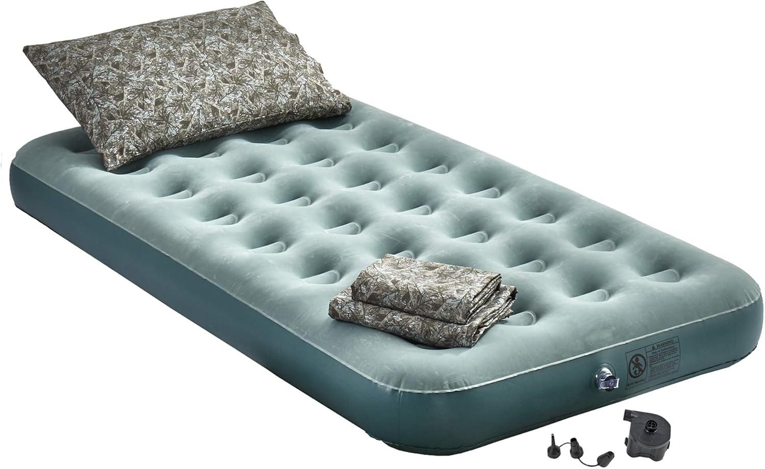 Amazon.com: Campground Survival Kit™ Inflatable Mattress Set, Twin ...