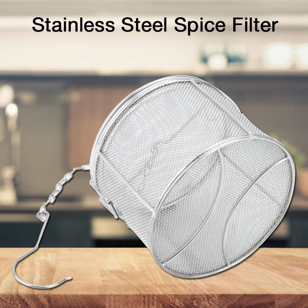 Tea Ball Strainer Soup Seasonings Seperation Basket Spice Filter ...