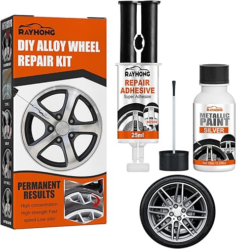 Wheel Scratch Repair Kit, Quick and Easy Alloy Rim Scrapes Scratches ...