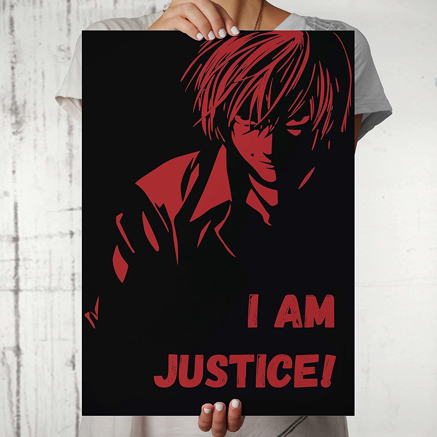 Akki World I Am Justice ! Death Note - god Wall Poster for Kids Room ...
