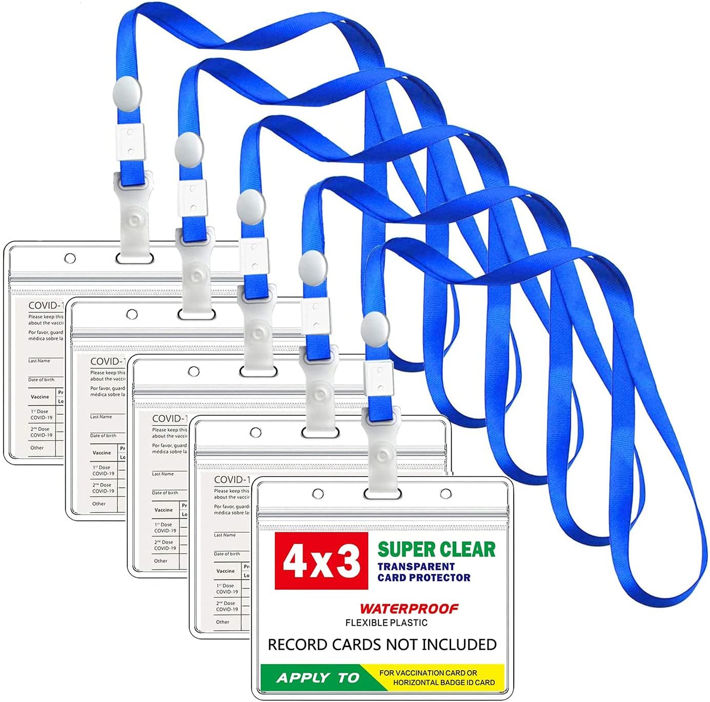 Amazon.com : WUZEMY CDC Vaccination Card Protector 4.3 X 3.4 in ...