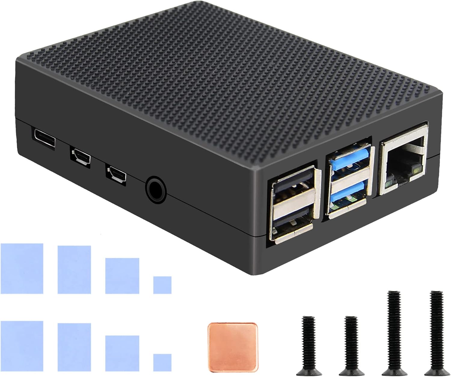 Amazon.com: Geekworm for Raspberry Pi 4 Case (P330), Massage Heatsink ...