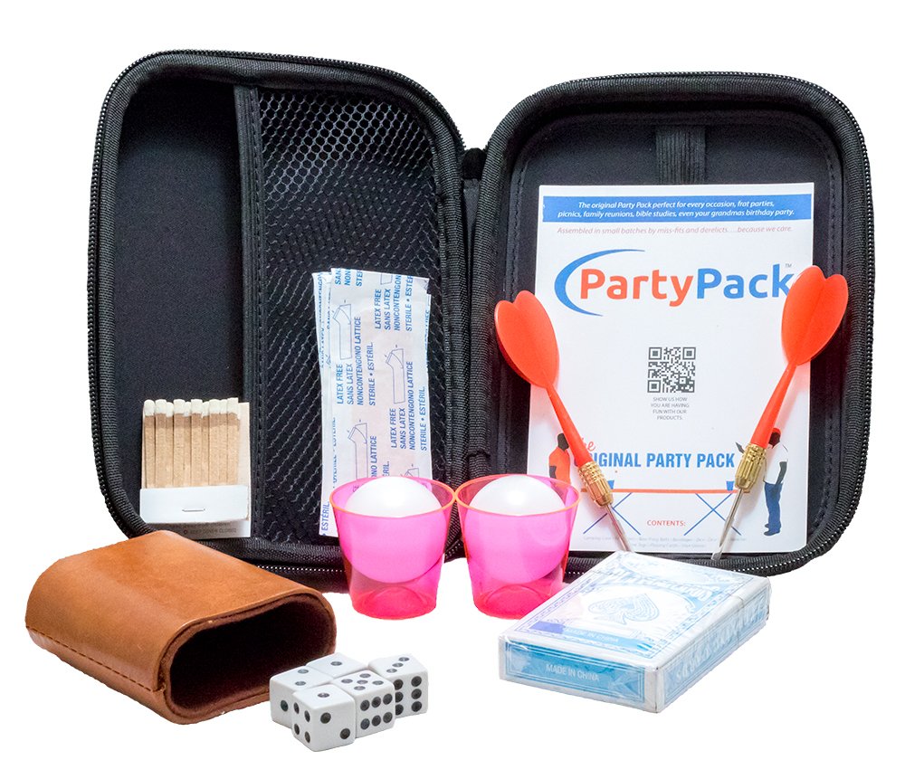 Amazon.com: Party Pack The Original, Beer Pong Balls, Beer Darts, Dice ...