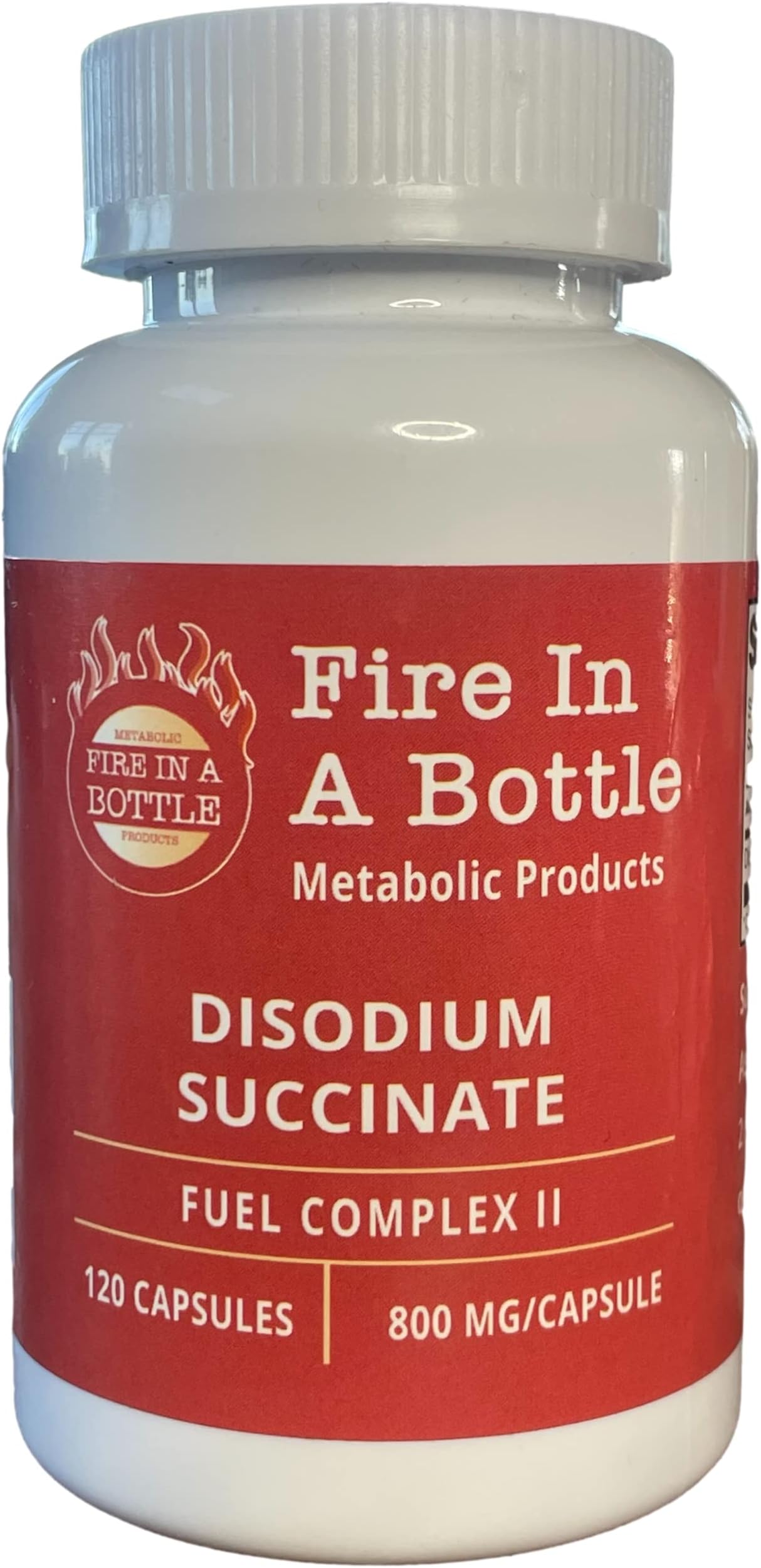 Amazon.com: Fire In A Bottle Disodium Succinate, 800mg, 120 Capsules ...