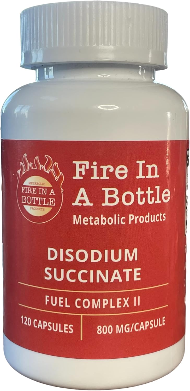 Amazon.com: Fire In A Bottle Disodium Succinate, 800mg, 120 Capsules ...