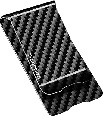 Amazon.com: T-carbon Real Carbon Fiber Money Clip for Men, Slim Money ...
