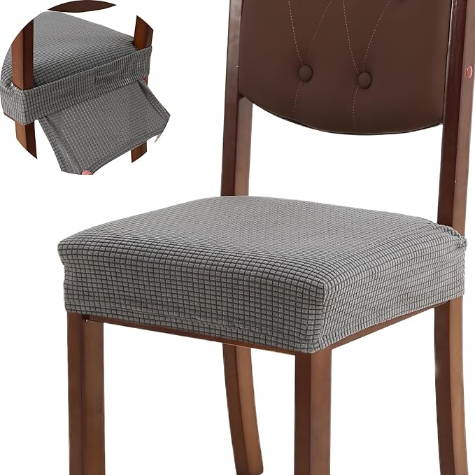 Amazon.com: NDMMSO Dining Room Chair Seat Covers Set of 4, Stretch ...