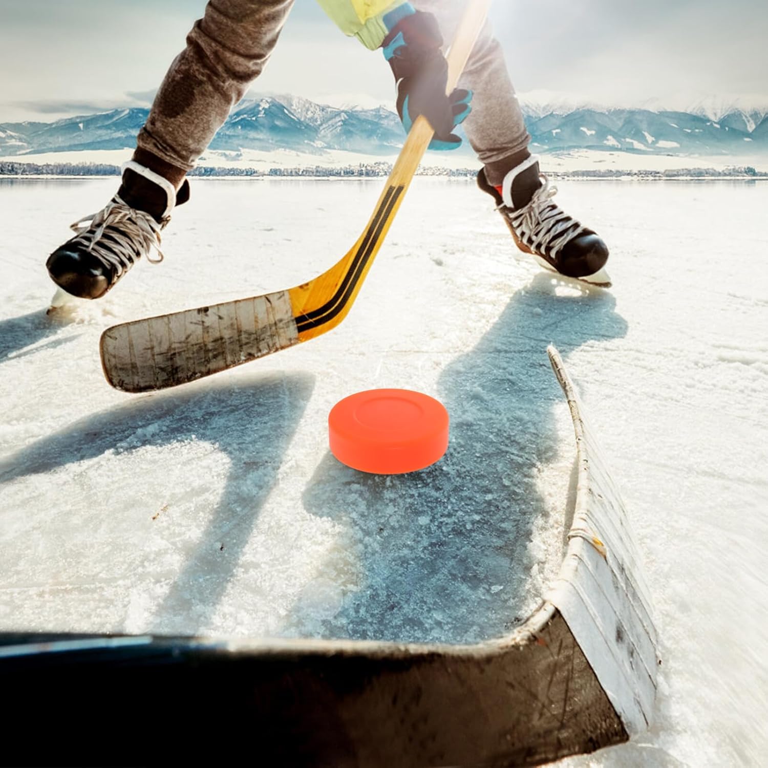 ARTIBETTER 4 discos de hockey sobre hielo con regulación mate para ...