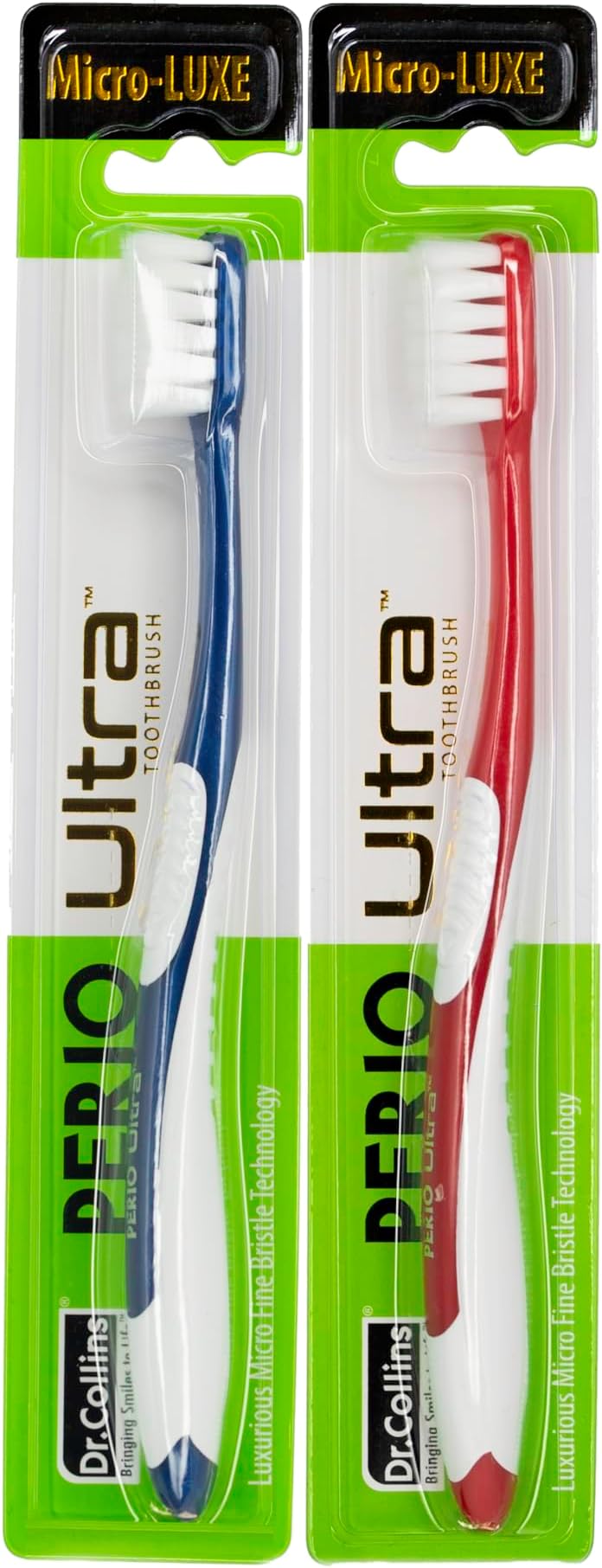Amazon.com : Dr. Collins Perio Ultra Toothbrush (2 Count (Colors Vary ...