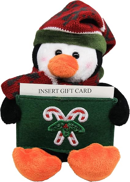 Amazon.com: Made By Aliens Glittering Xmas Gift Card Holder Stuffed ...
