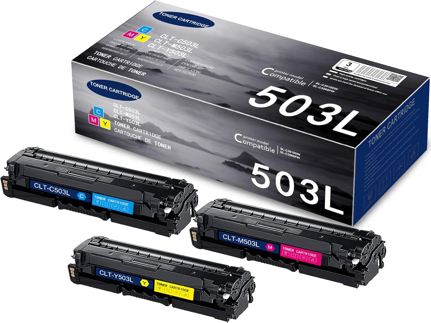 Amazon.com: [3-Pack, C/M/Y] CLT-C503L CLT-M503L CLT-Y503L High Yield Toner Cartridge Compatible ...