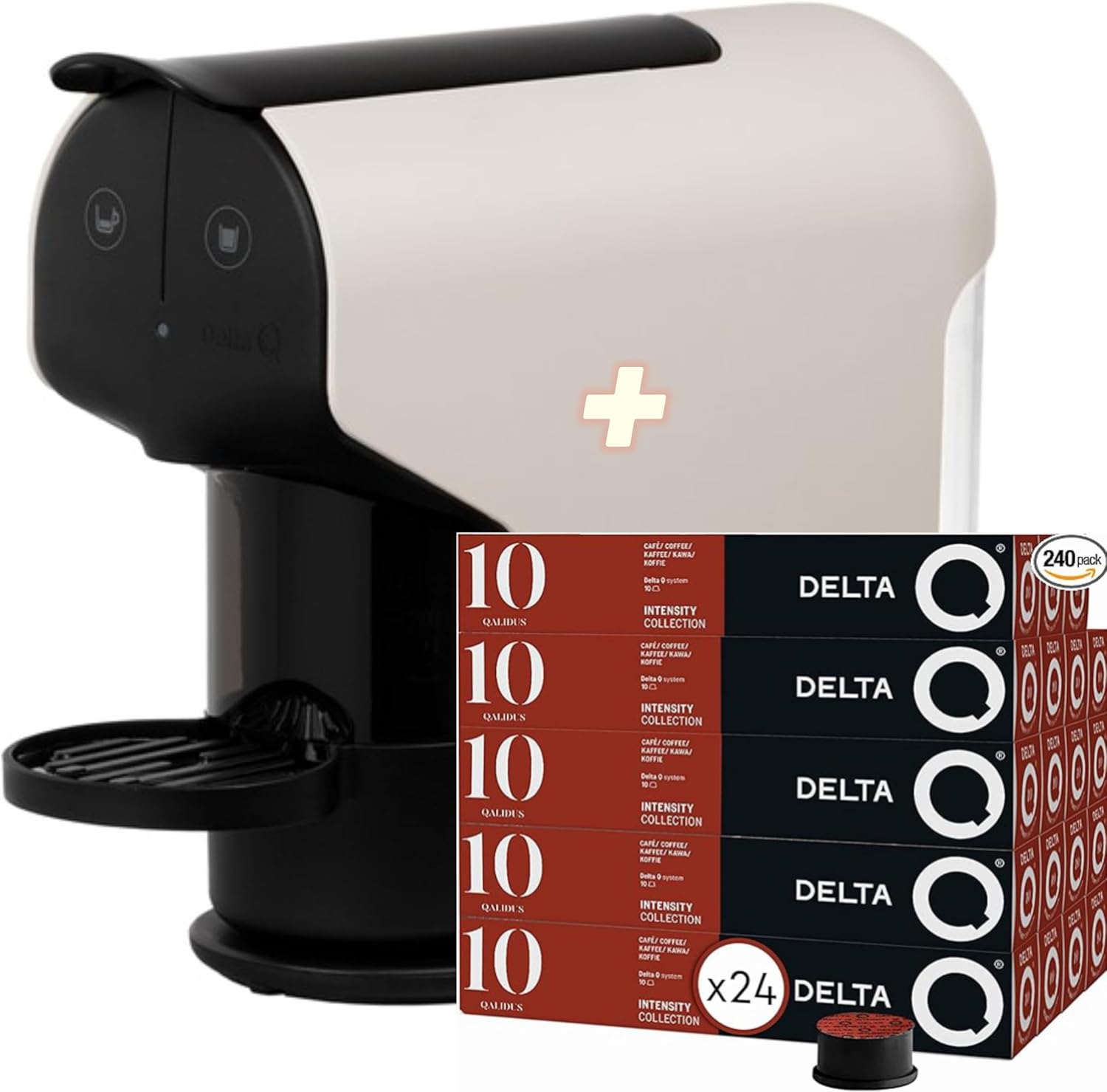 Amazon.com: Kit Delta Q - Expresso Machine + 240 Caps Qalidus #10 ...