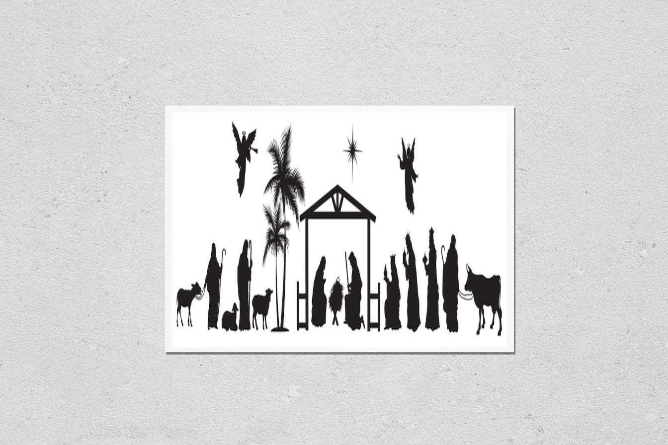 Baby Jesus Silhouette