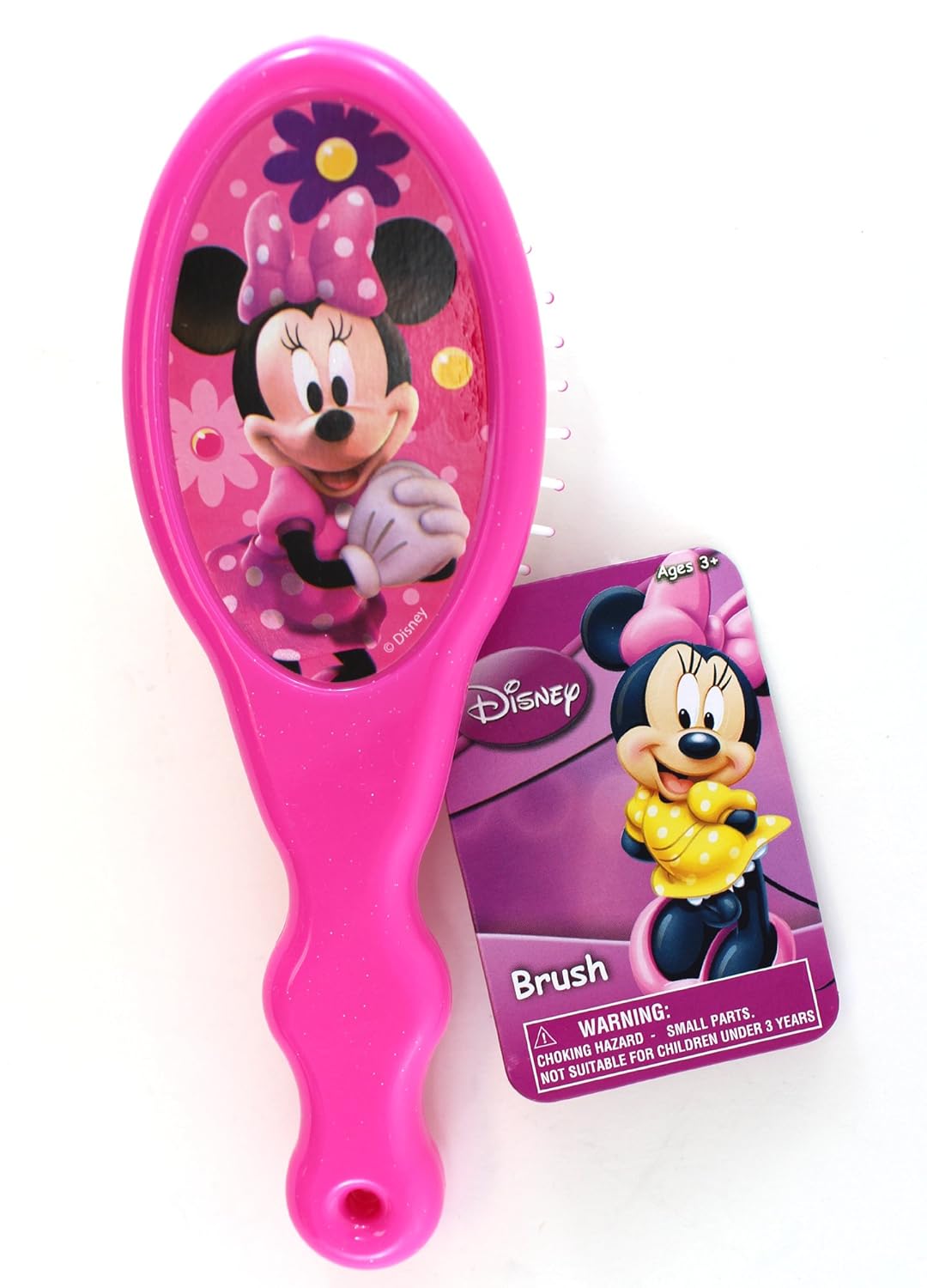 Amazon.com : Disney Minnie Mouse Sparkly Hair Brush for Girls ~ Minnie ...