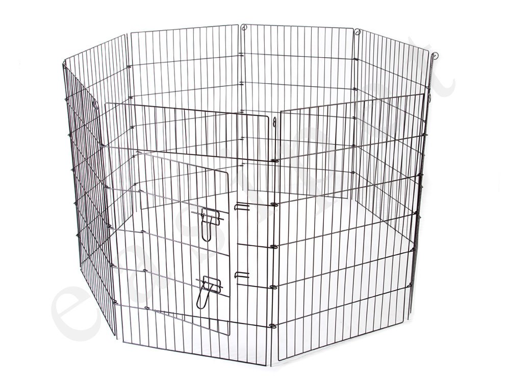 Easipet Metal dog run with Drop Pins, Medium 76cm x 61cm in 8 pieces ...