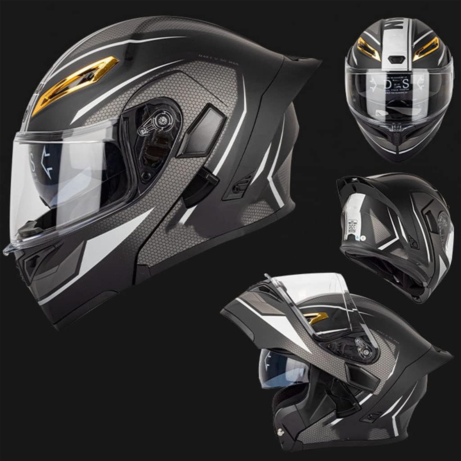 Motocross Helmet Front View