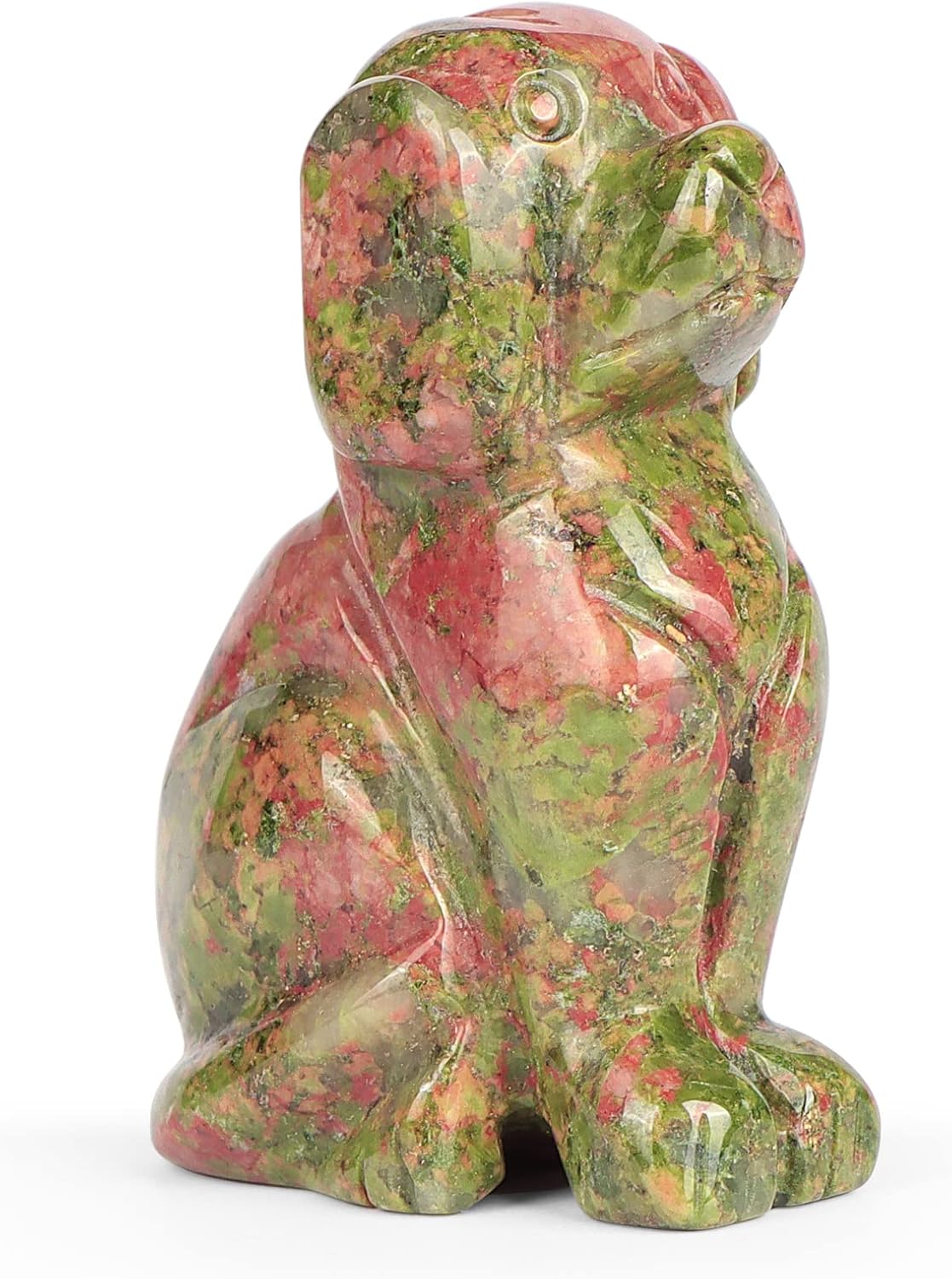 Amazon.com: Artistone 2" Unakite Dog Crystal Animals Figurine Carved ...