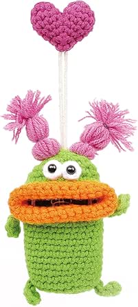 Amazon.com: YGMONER Crochet Key Fob Cover, Big Mouth Little Monster ...
