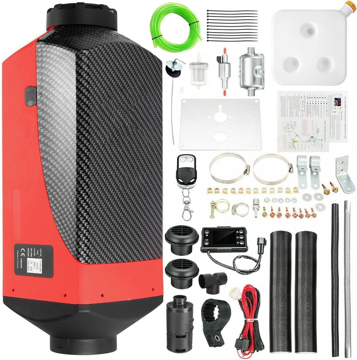 PRIJESSE Diesel Air Heater, 12V 5KW Parking Heater Diesel Night Heater ...