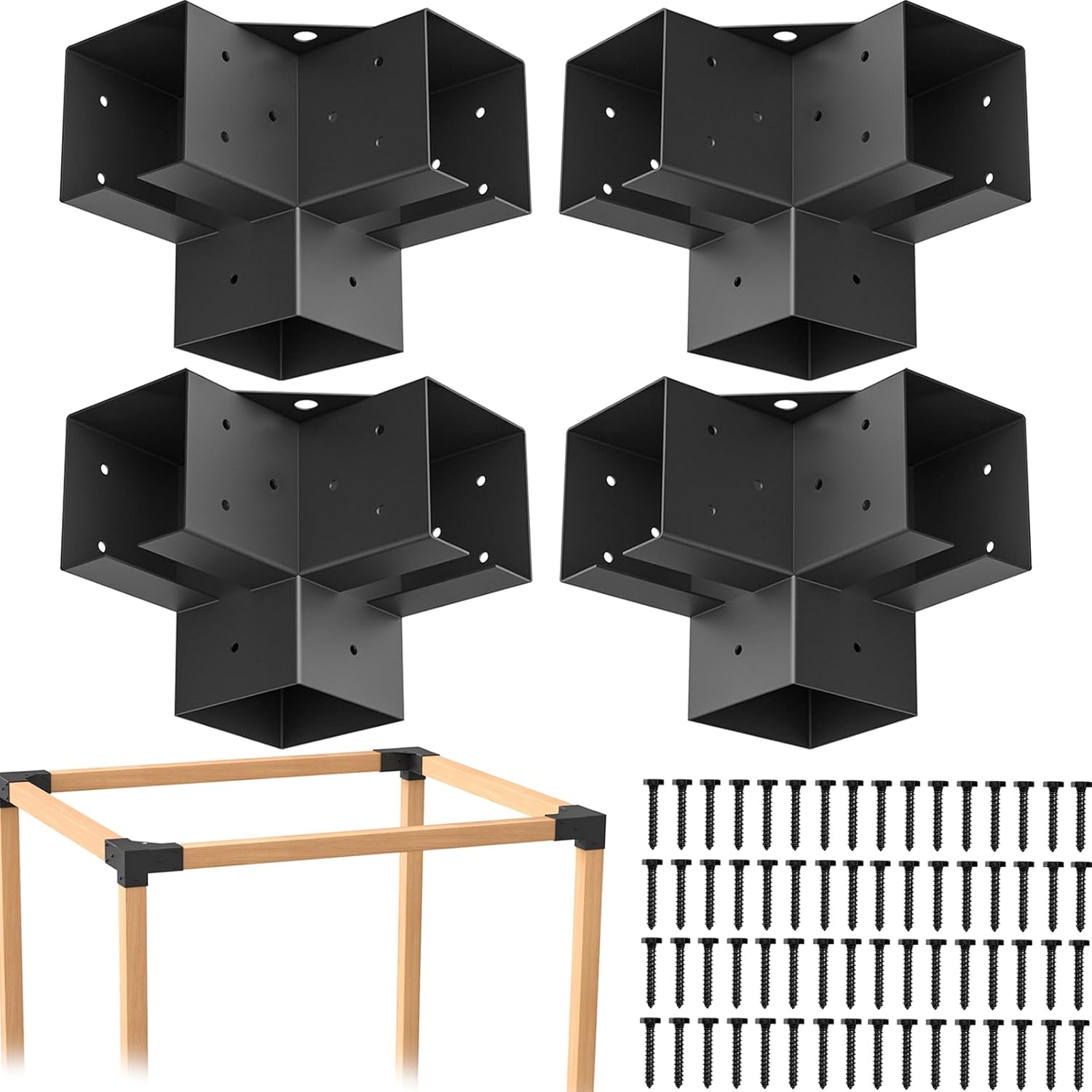 ORIGLE Pergola Brackets - Heavy Duty 6x6 Brackets kit (Q235 Steel Anti ...