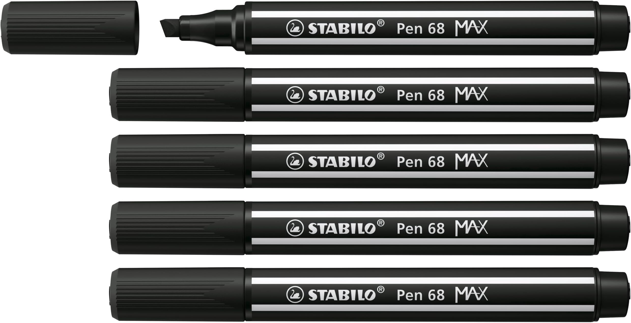 Filzschreiber - STABILO pointMax - 4er Pack - schwarz : Amazon.de ...
