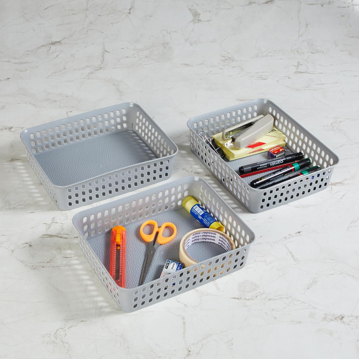 Home Centre Regan Shannon Set of 3 Polypropylene Storage Baskets ...