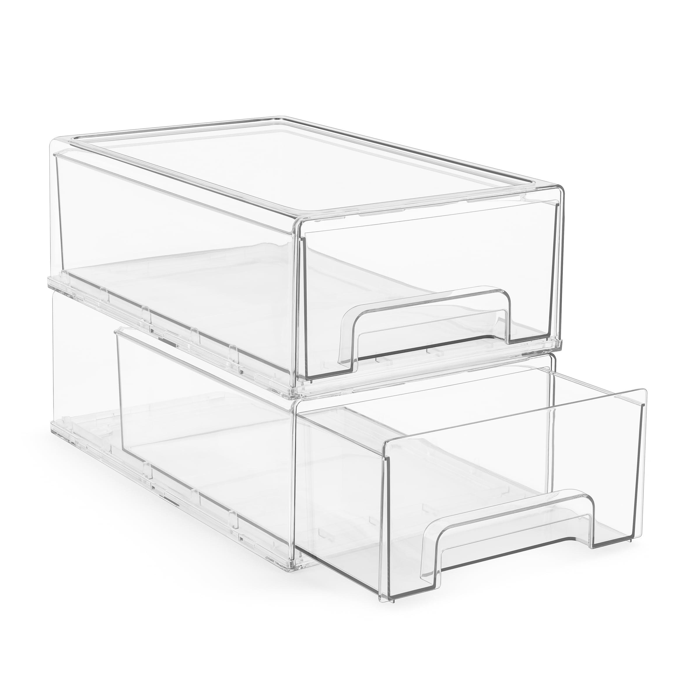 Amazon.com: Sorbus Medium Clear Stackable Storage Drawers, Plastic ...