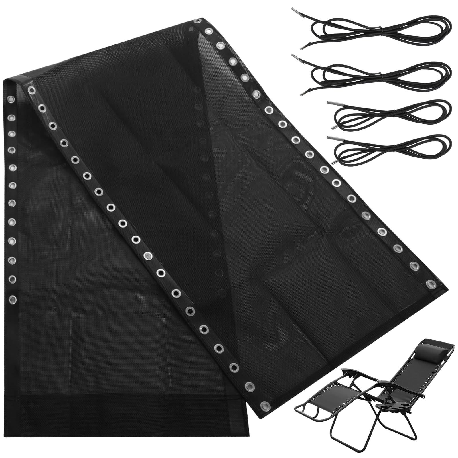 Amazon.com: Gravity Chair Replacement Fabric with Bungee,63 x 17 ...