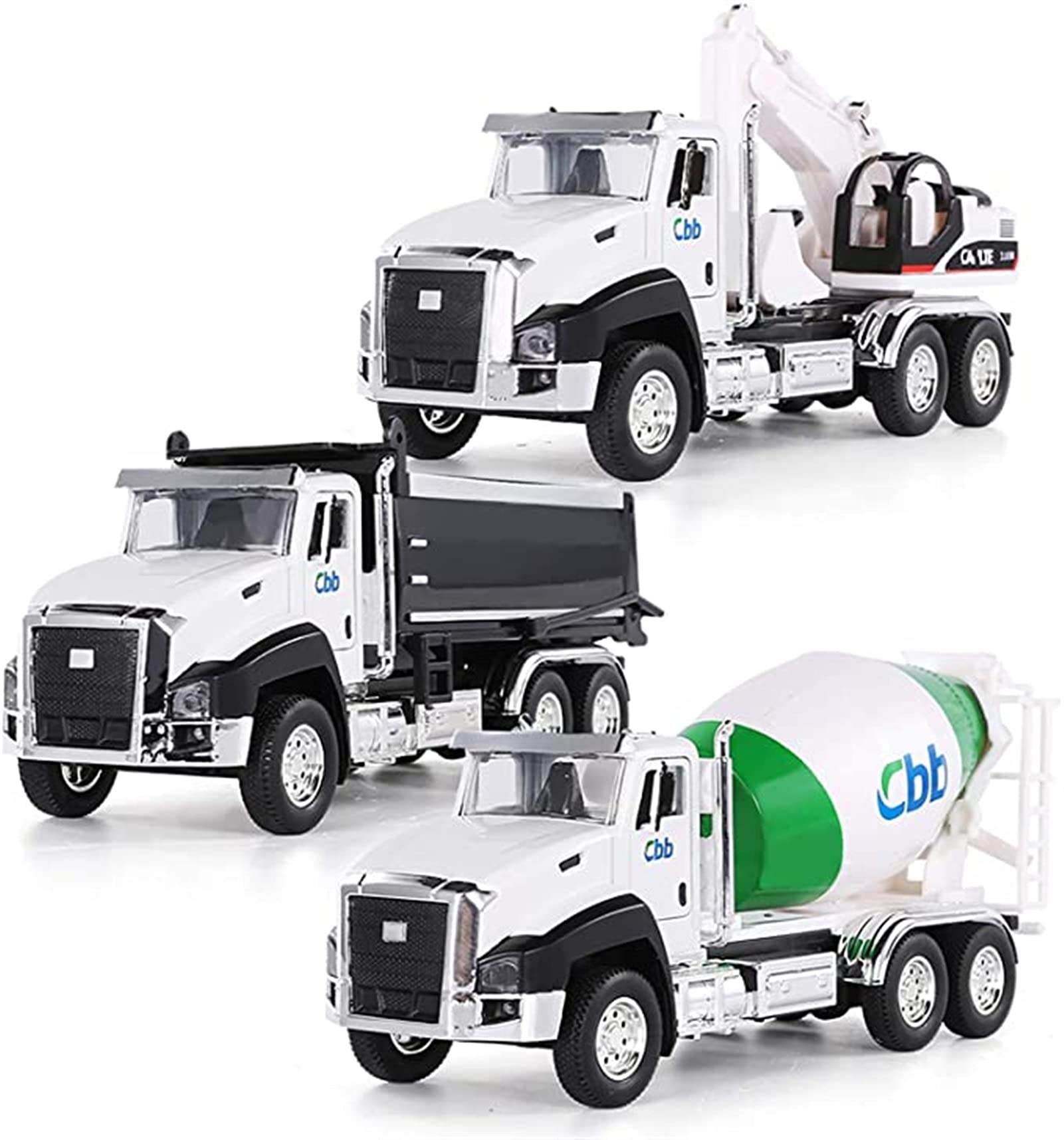 Hxj Construction Cement Truck Playset 1 50 Scale Metal Collectible ...