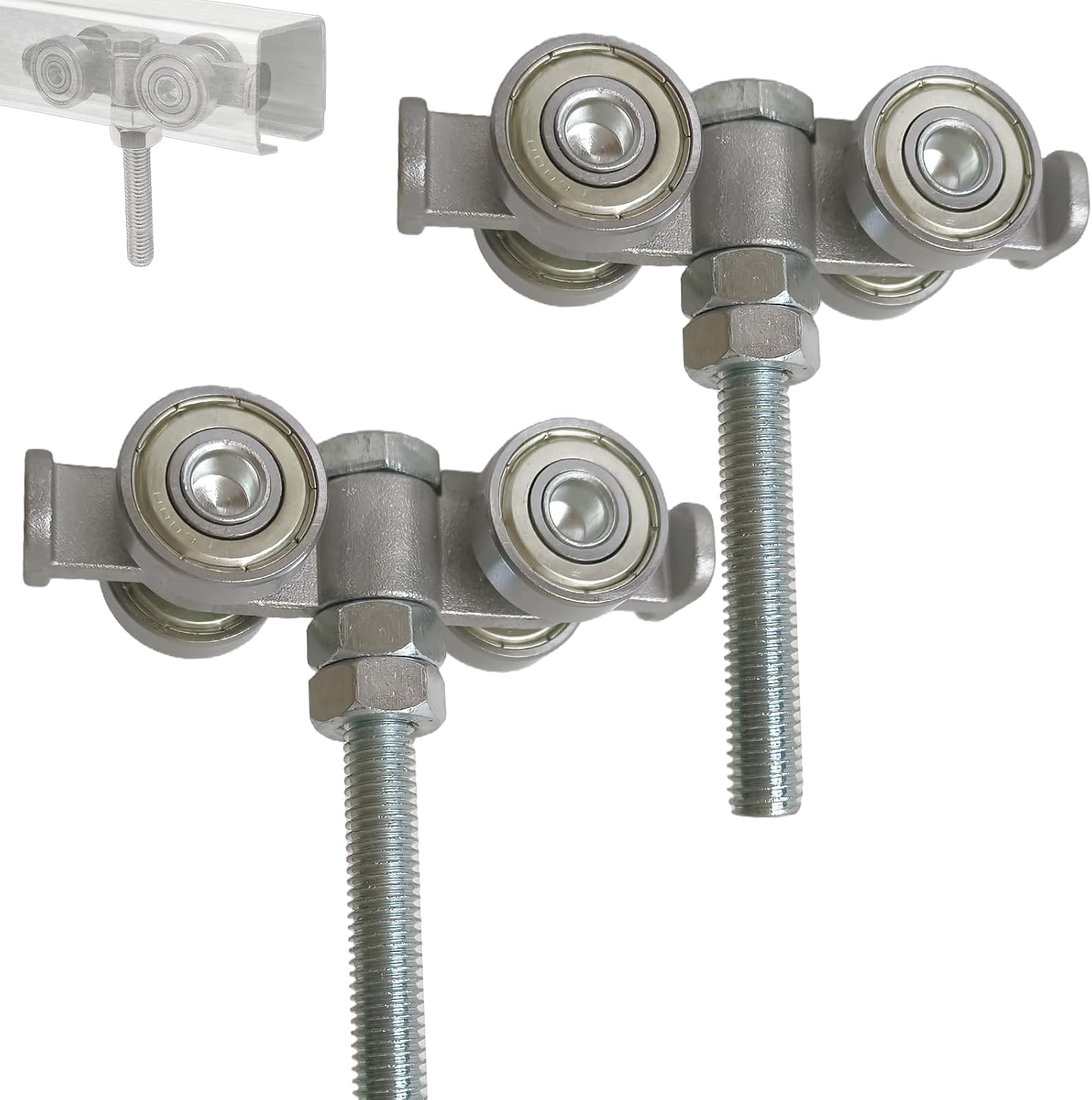 Amazon.com: BiJun 4 Wheel Rolley Assembly,Strut Channel Trolley Rollers ...