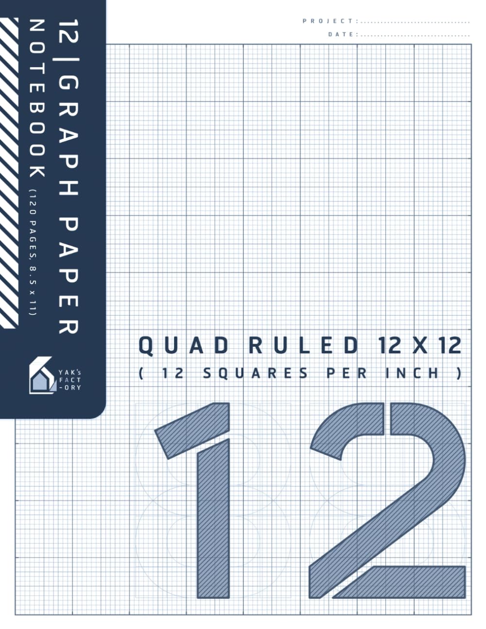 12 | Graph Paper Notebook Quad Ruled 12x12 (12 Squares Per Inch ...