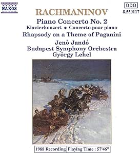 Rachmaninov: Piano Concerto No 2 & Rhapsody on a Theme of Paganini: Amazon.co.uk: CDs & Vinyl