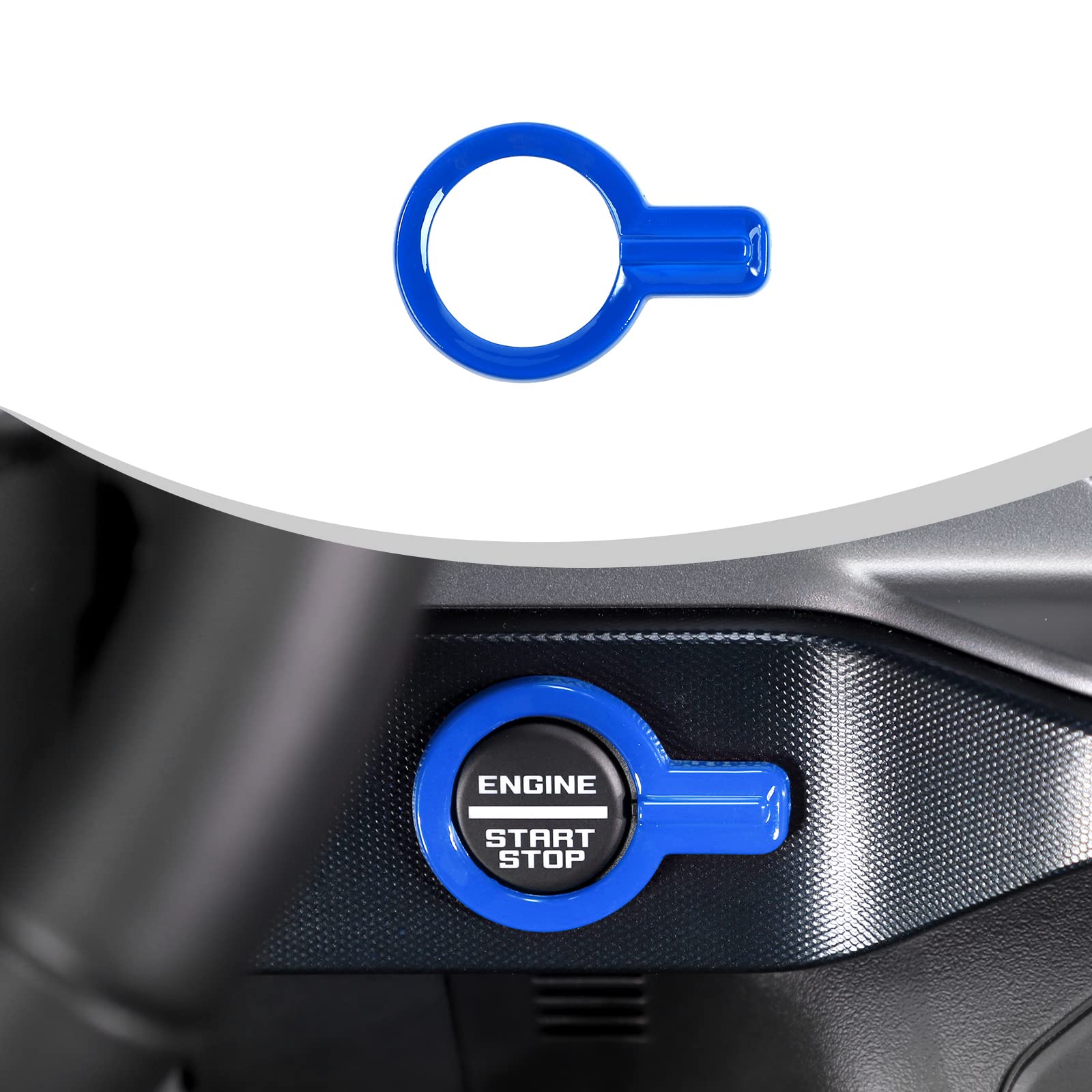 Snapklik.com : Bronco Push Start Button Cover Spin Engine Start Stop ...