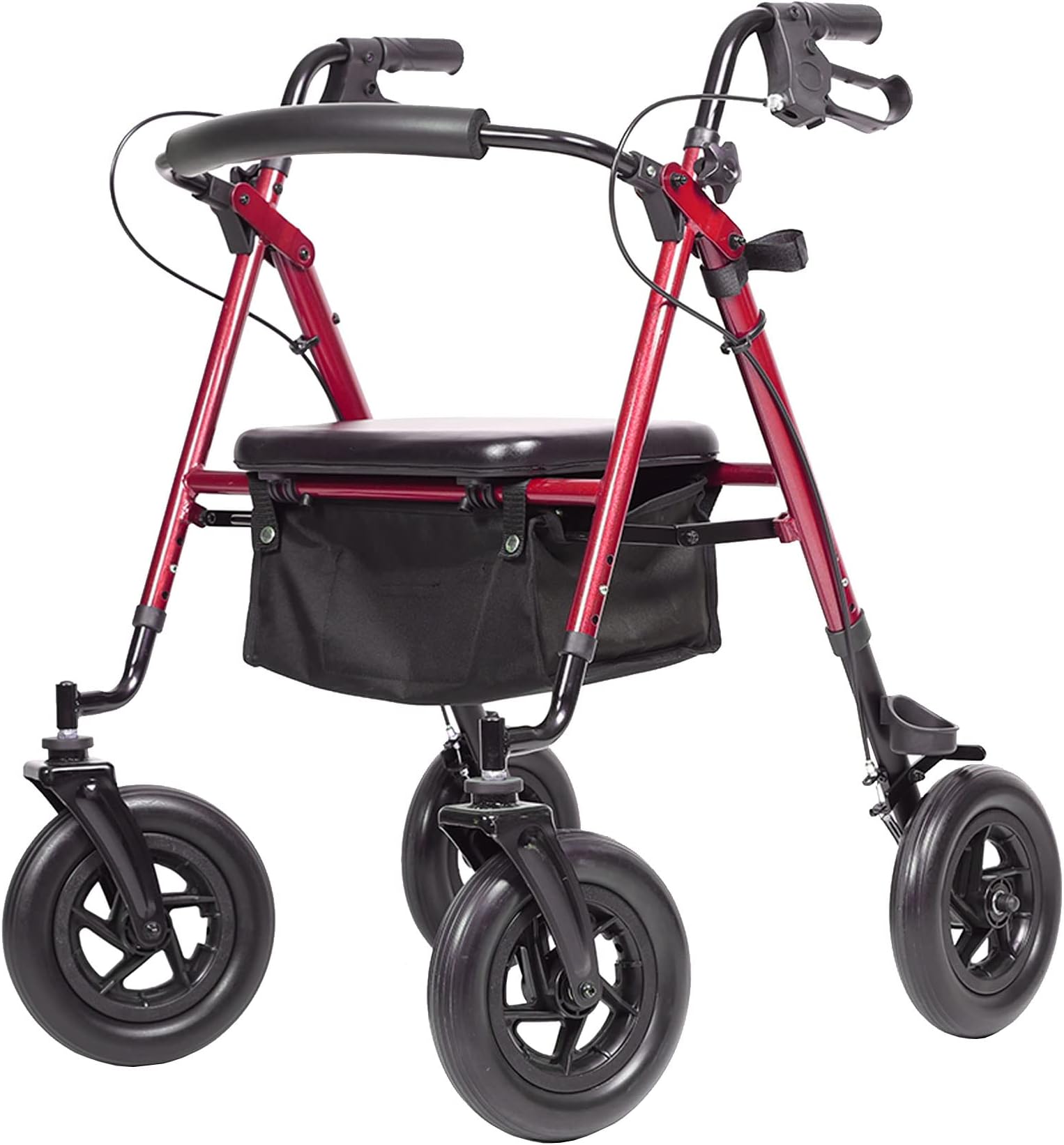 Amazon.com: Drive Medical 10215RD-1 Bariatric Foldable Rollator Walker ...