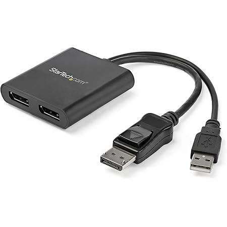 StarTech.com 2-Port Multi Monitor Adapter - DisplayPort 1.2 MST Hub ...