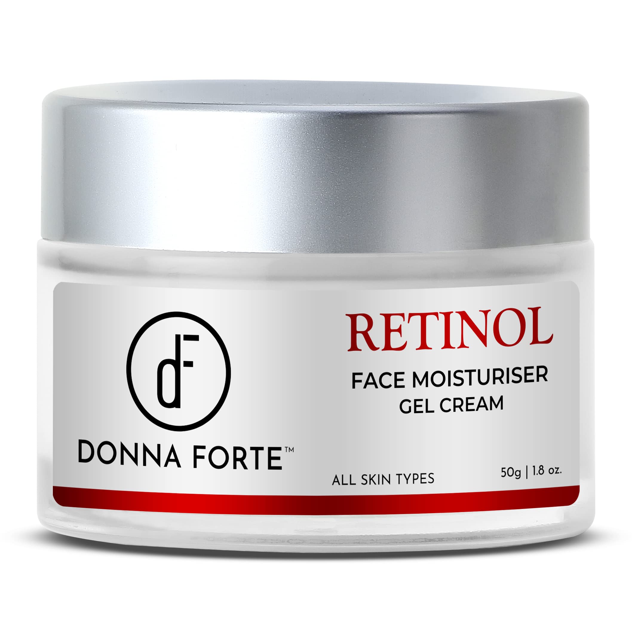 Buy Donna Forte Retinol Face Moisturiser Gel Cream for Smooth Textured ...
