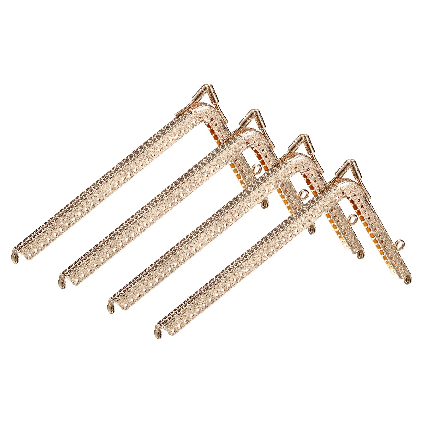Amazon.com: uxcell Metal Purse Frames, 5.7" 4Pcs Kiss Lock Clasp Frame ...