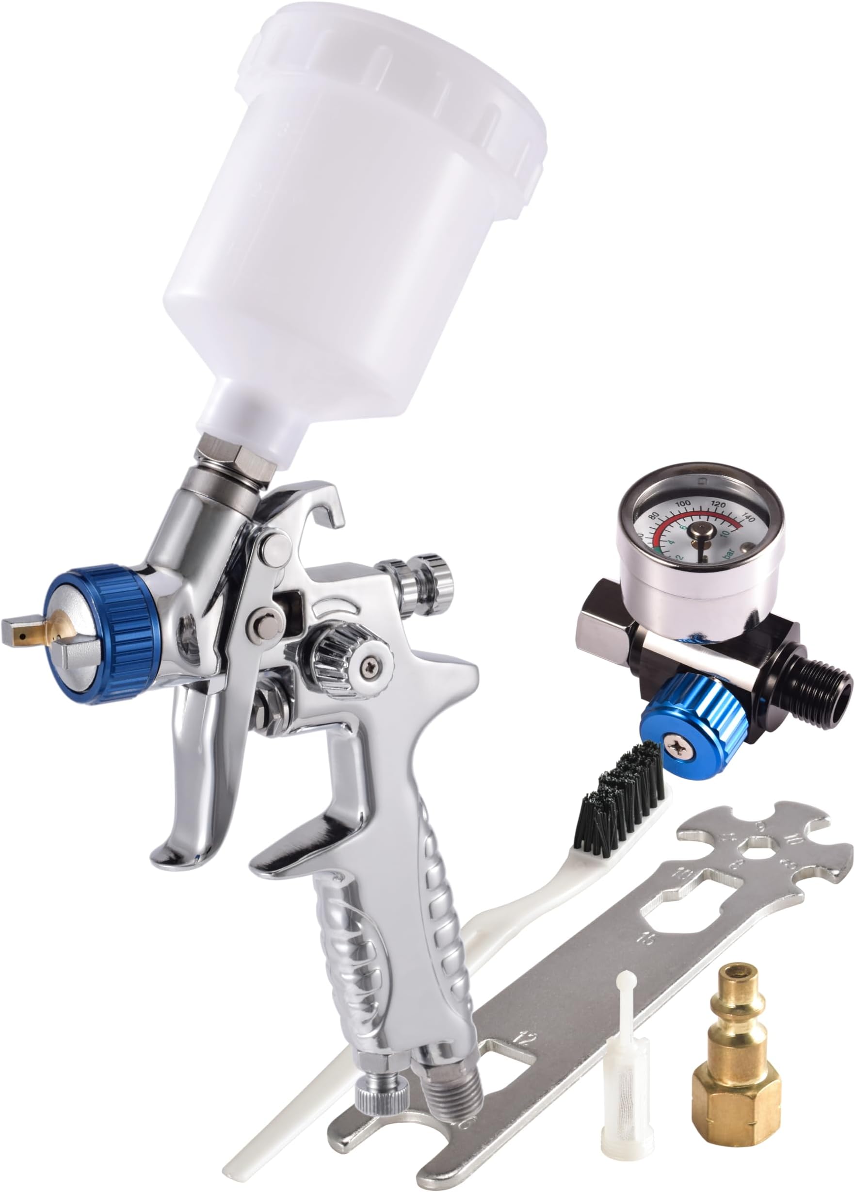 Amazon.com: Dynastus Touch Up 4.2 oz HVLP Air Spray Gun Auto Car Paint ...