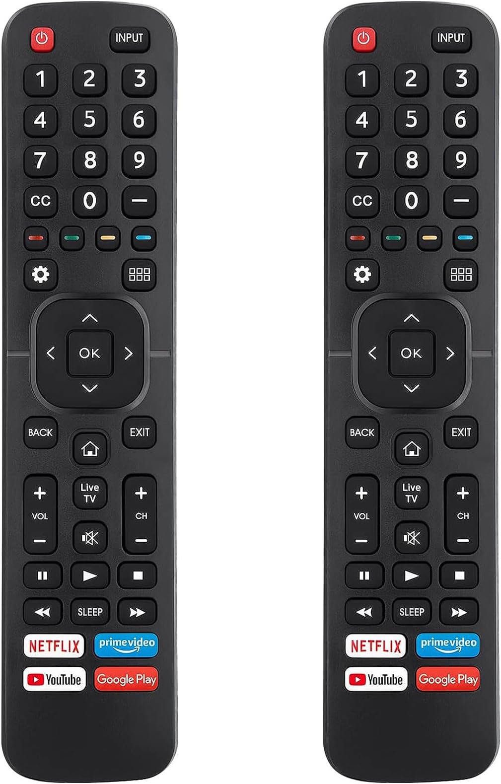 (Pack of 2) New Universal Remote Control ERF2G60H for All Hisense TV ...