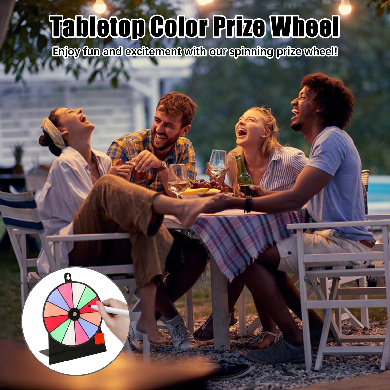 Liameph Spin the Wheel with Stand,Spinning Wheel for Prizes,Wheel of ...