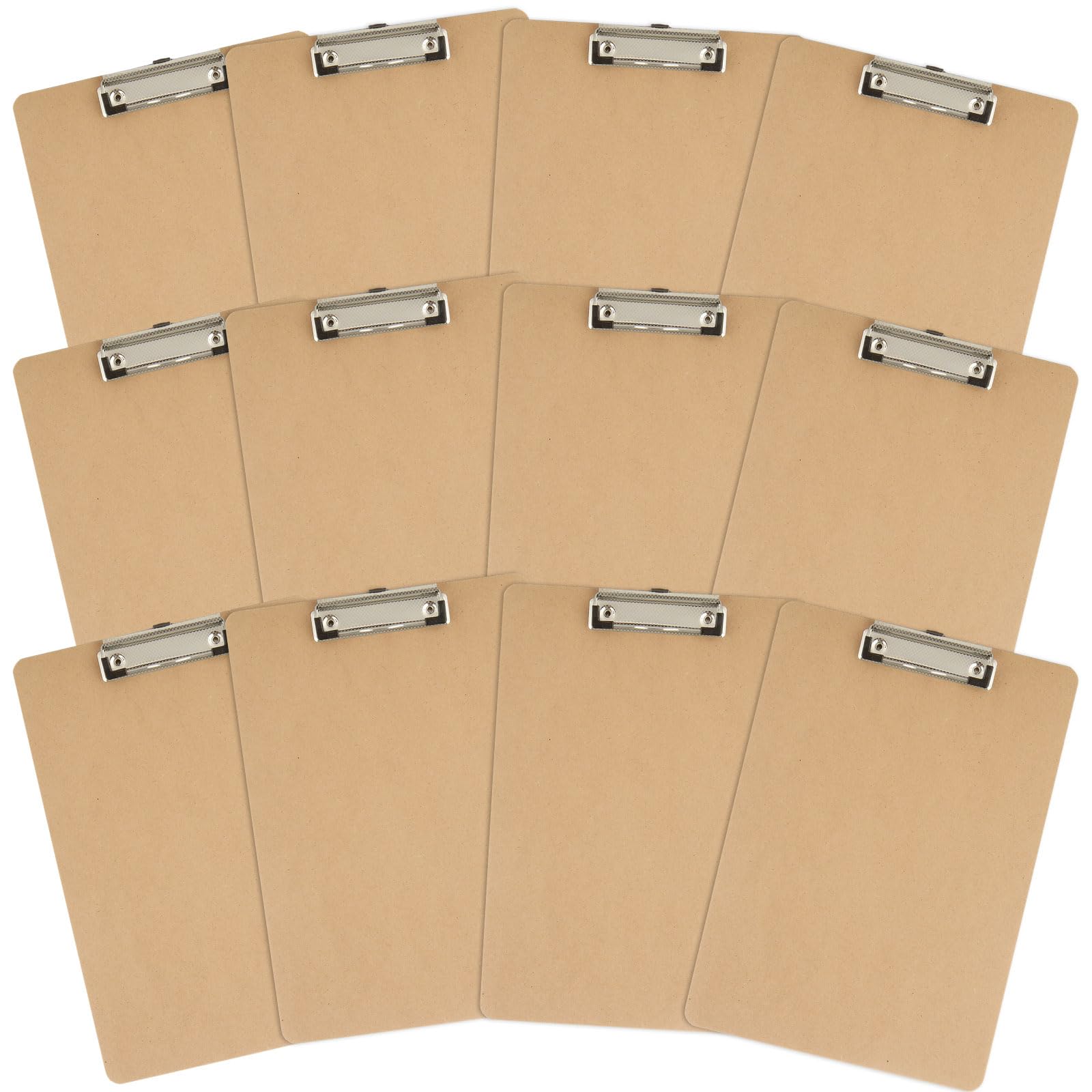 YAYODS A4 Clipboard Pack of 12, Wooden Clipboard A4 with Hanging Hole ...
