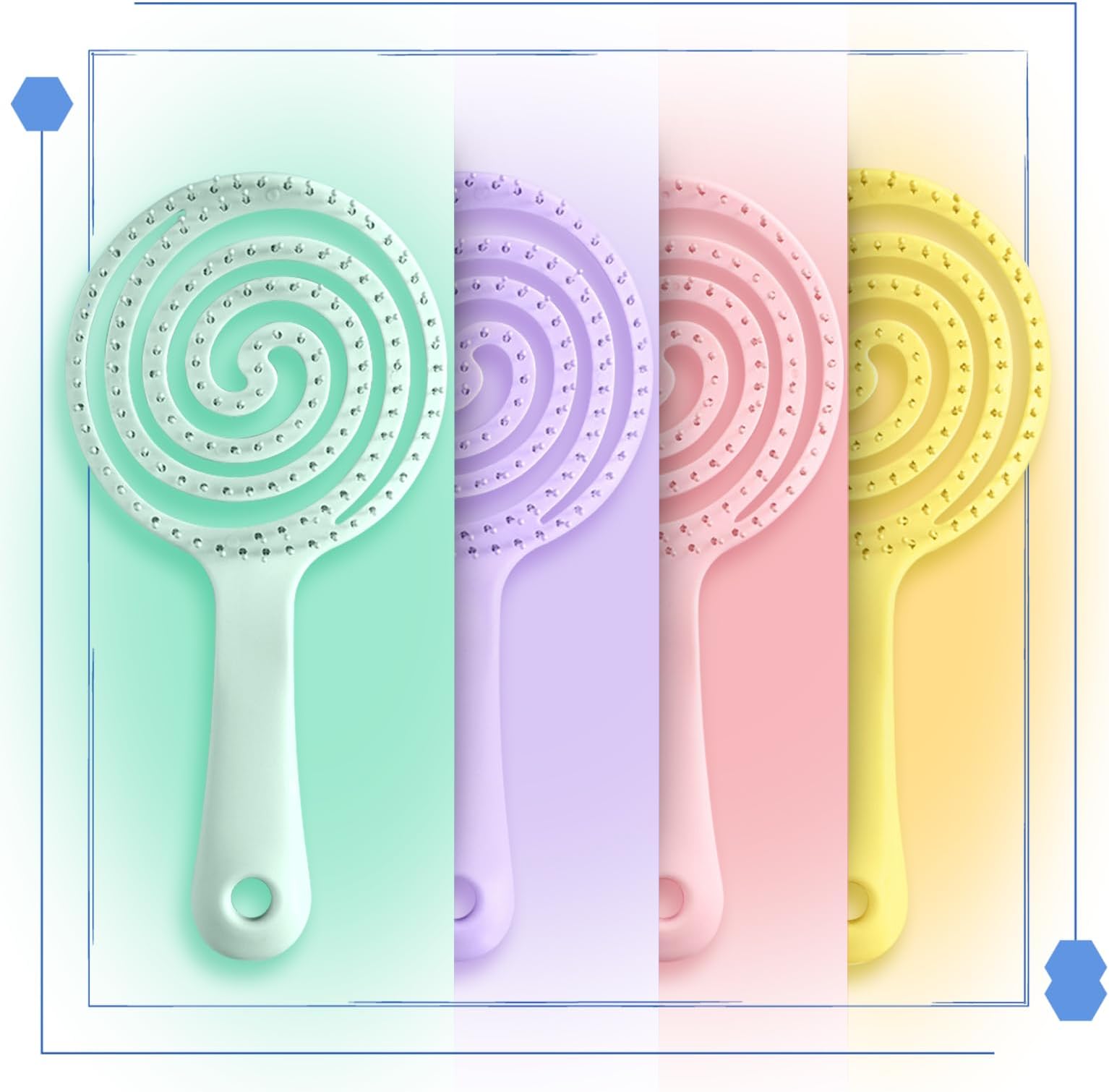 Amazon.com : 4 Pieces Hair Comb for Women，Baby Comb Set【Skin-Friendly ...