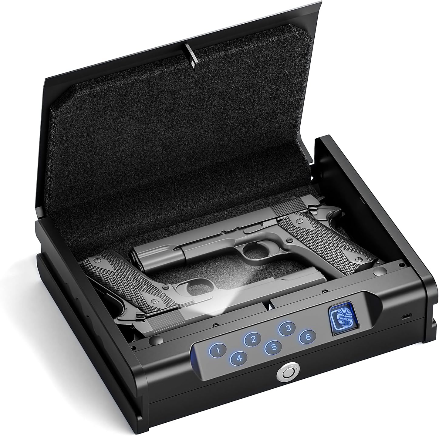 Amazon.com: Glimstone Gun Safe, Biometric Gun Safe for Pistols, Easy ...