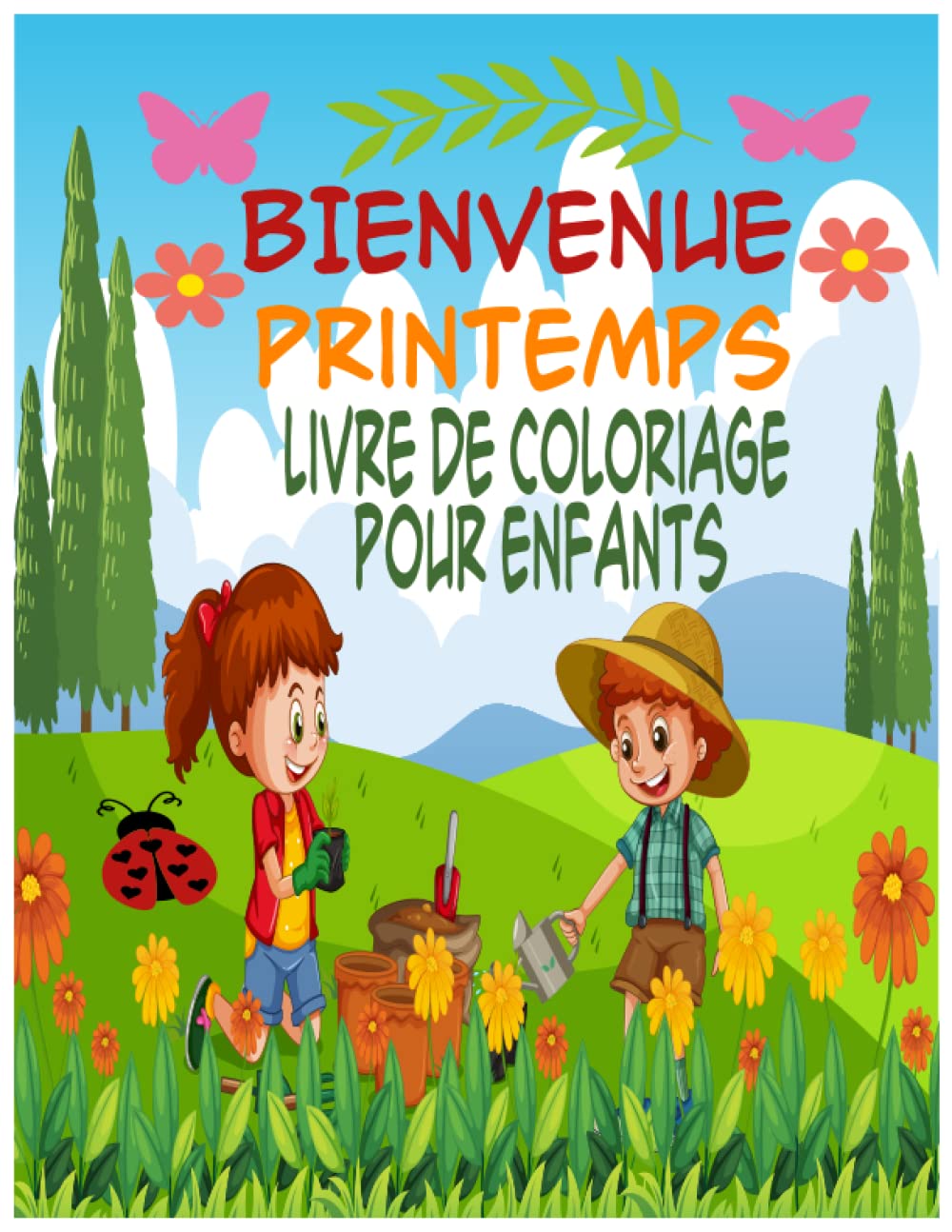 Buy Bienvenue printemps coloriage livre pour enfants: Facile et ...