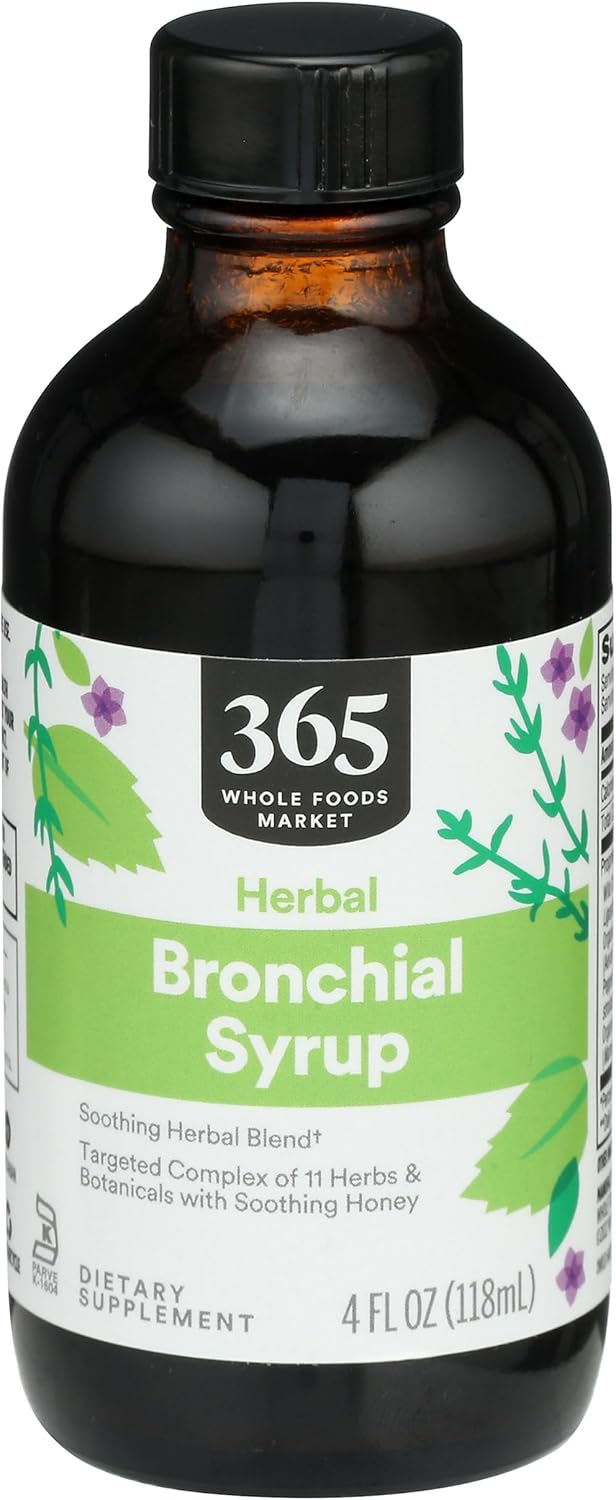 Amazon.com: 365 by Whole Foods Market, Herbal Bronchial Syrup, 4 fl oz ...