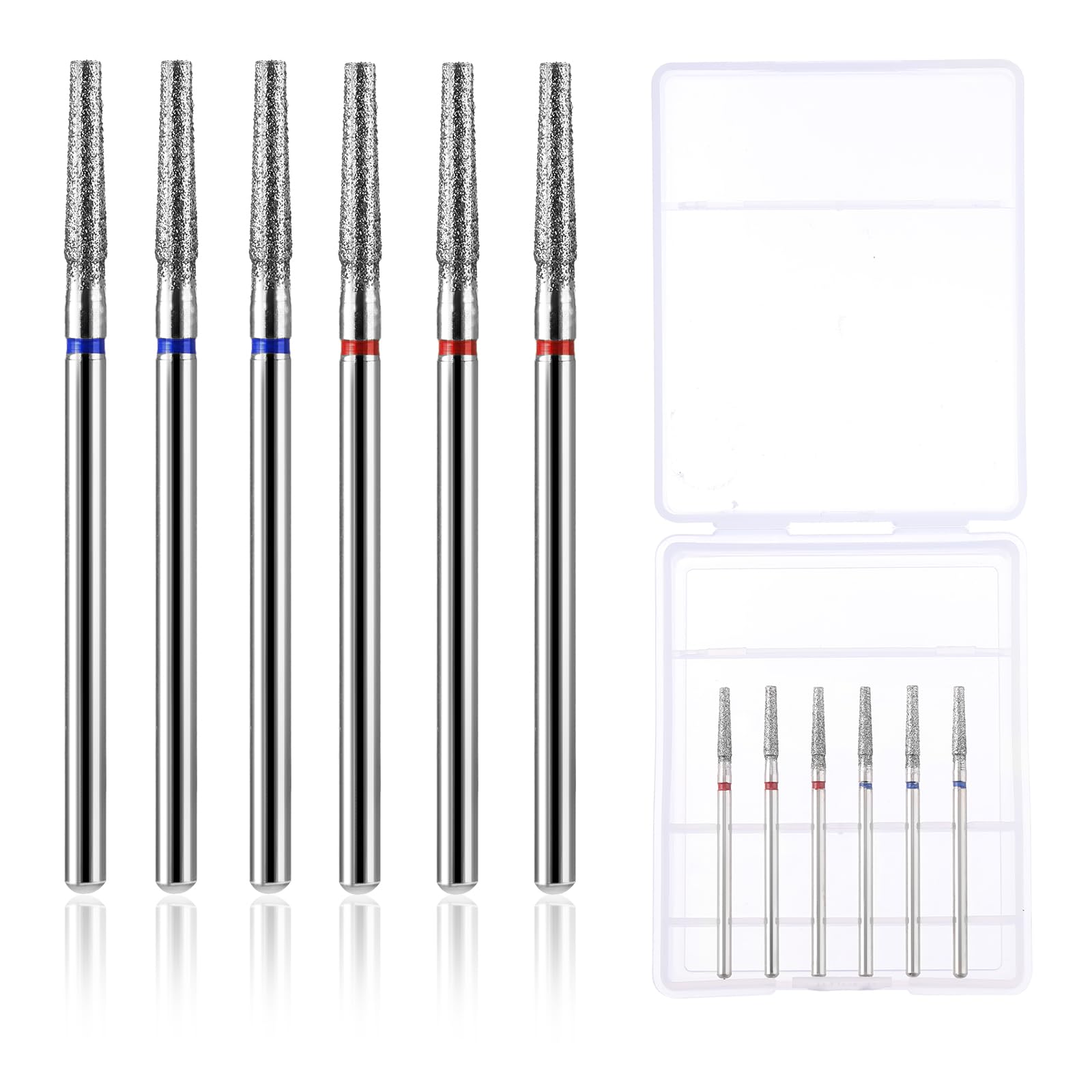 Snapklik.com : YUXIANLB 6 PCS Nail Drill Bits Set, Tapered Barrel ...