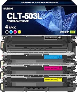 Amazon.com: High Yield CLT-503L Toner Cartridge Replacement for Samsung CLT-K503L CLT-C503L CLT ...