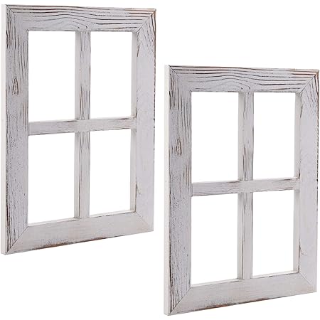 Amazon.com: Rustic Wall Decor Wood Window Frames & Arrow Decor ...